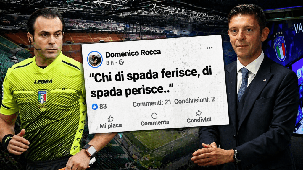 "Chi di spada ferisce, di spada perisce", il post di Rocca e l ...