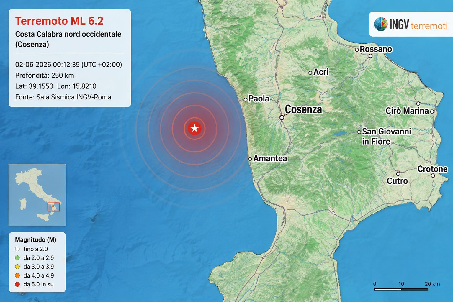 Sisma in Calabria, verifiche in corso: "Nessun danno strutturale ...